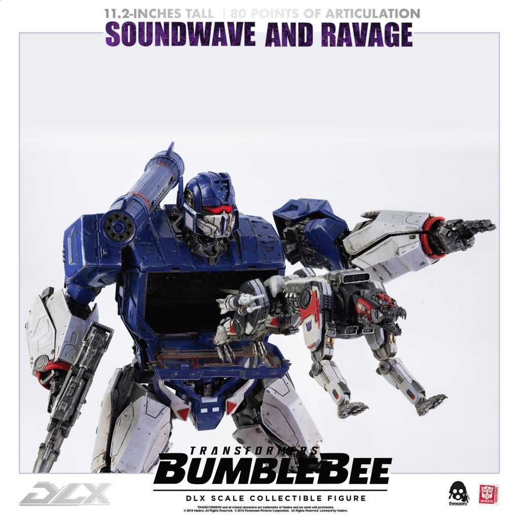 Transformers BUMBLEBEE DLX SOUNDWAVE AND RAVAGE – threezero store