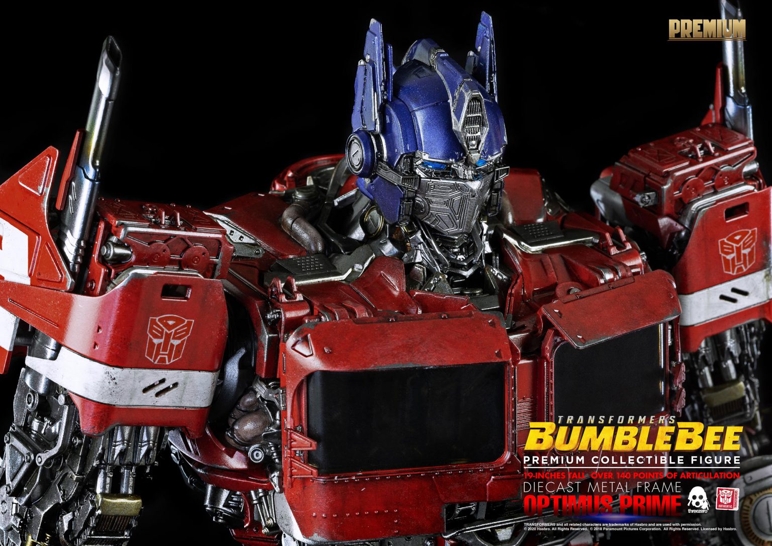 Transformers: BumblebeePREMIUM Optimus Prime – threezero store