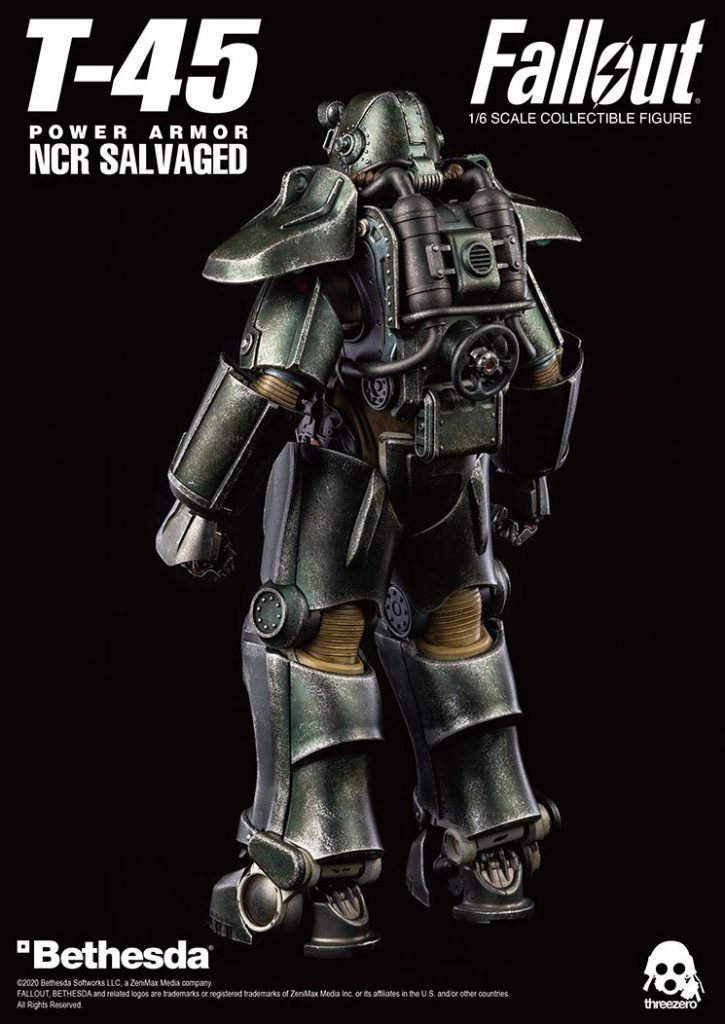 Fallout T-45 NCR Salvaged Power Armor – threezero store
