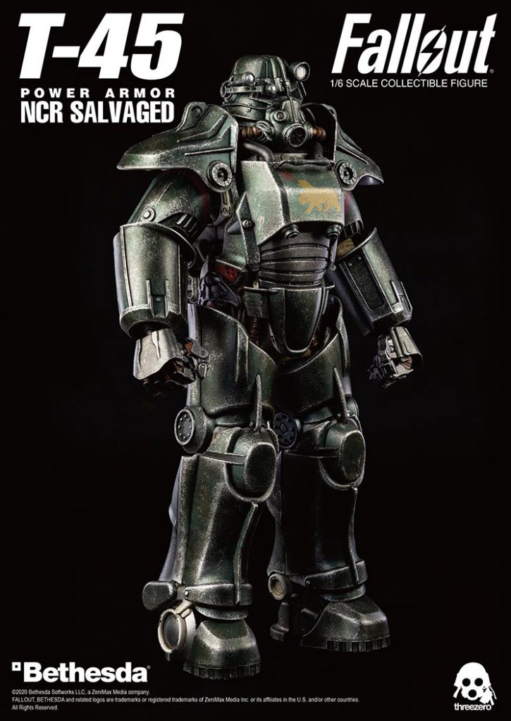 Fallout T-45 NCR Salvaged Power Armor – threezero store