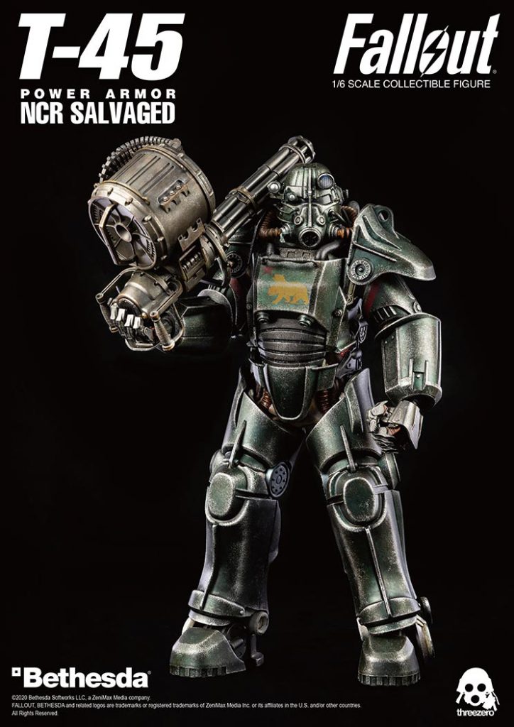 Fallout T-45 NCR Salvaged Power Armor – threezero store