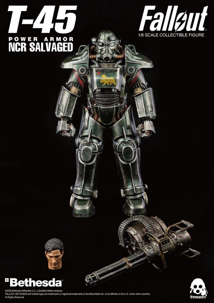 Fallout T-45 NCR Salvaged Power Armor – threezero store