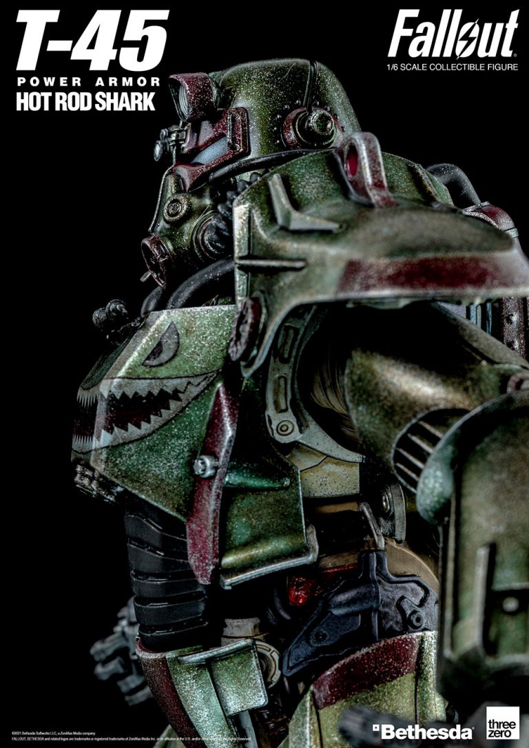 Fallout 1/6 T-45 Hot Rod Shark Armor Pack – threezero store