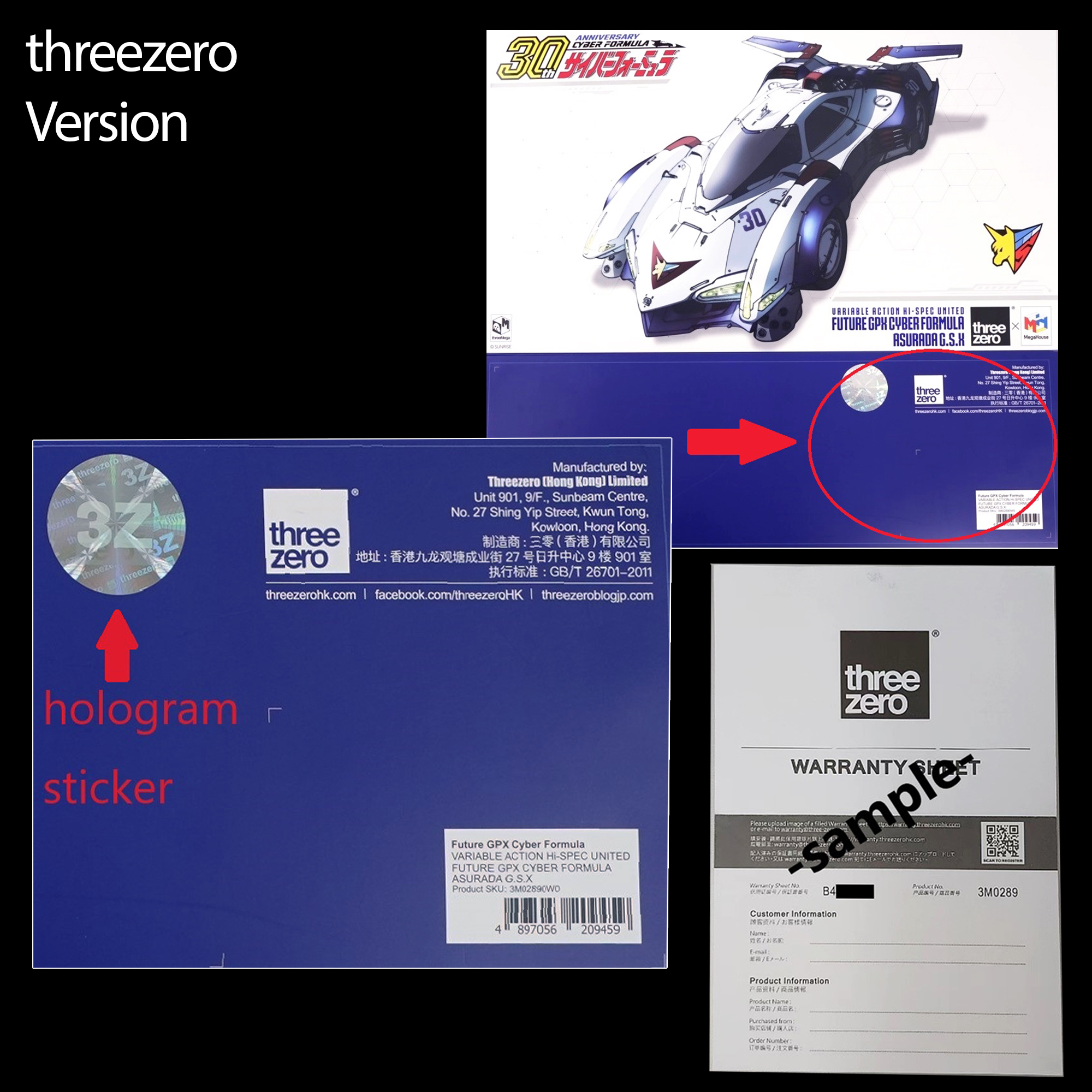 VARIABLE ACTION Hi-SPEC UNITED FUTURE GPX CYBER FORMULA ASURADA G.S.X. – threezero store