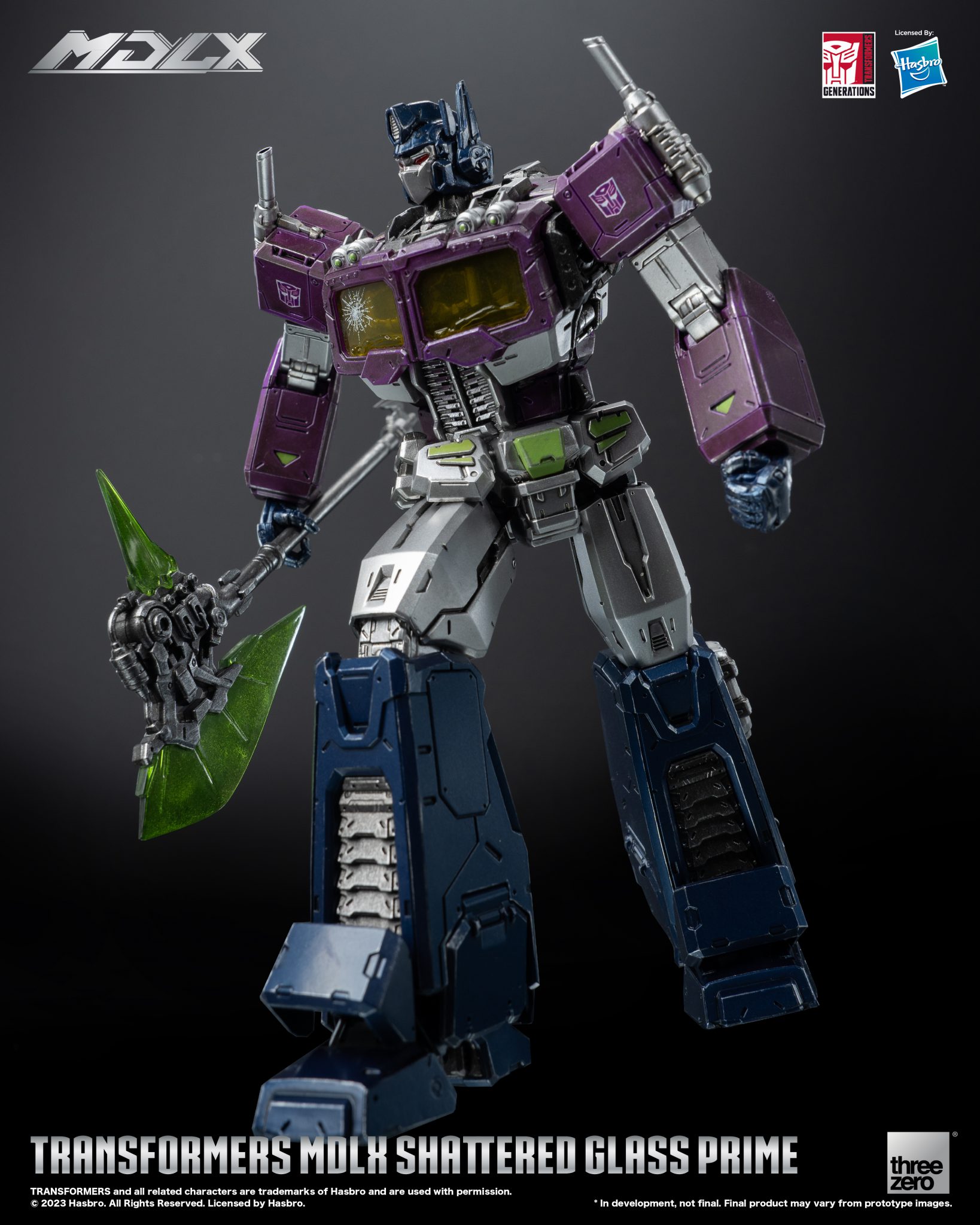 TransformersMDLX Shattered Glass Optimus Prime – threezero store