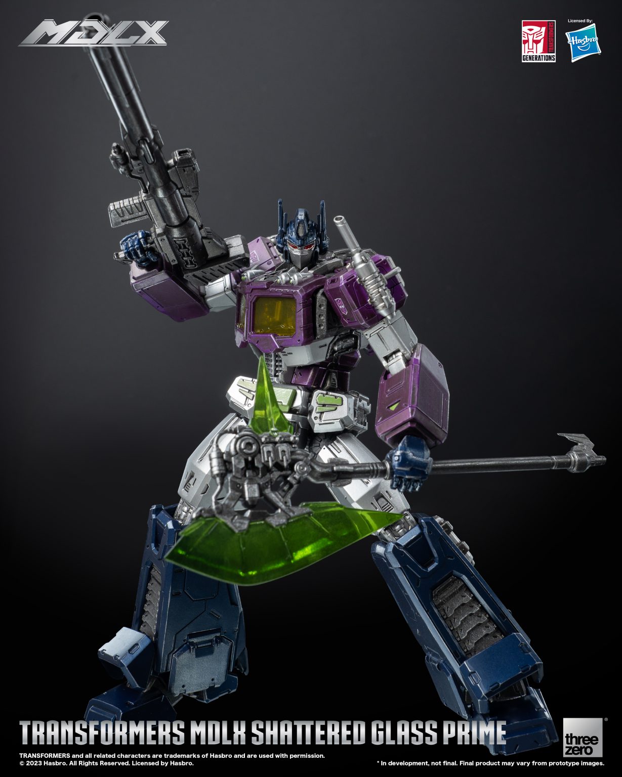 TransformersMDLX Shattered Glass Optimus Prime – threezero store
