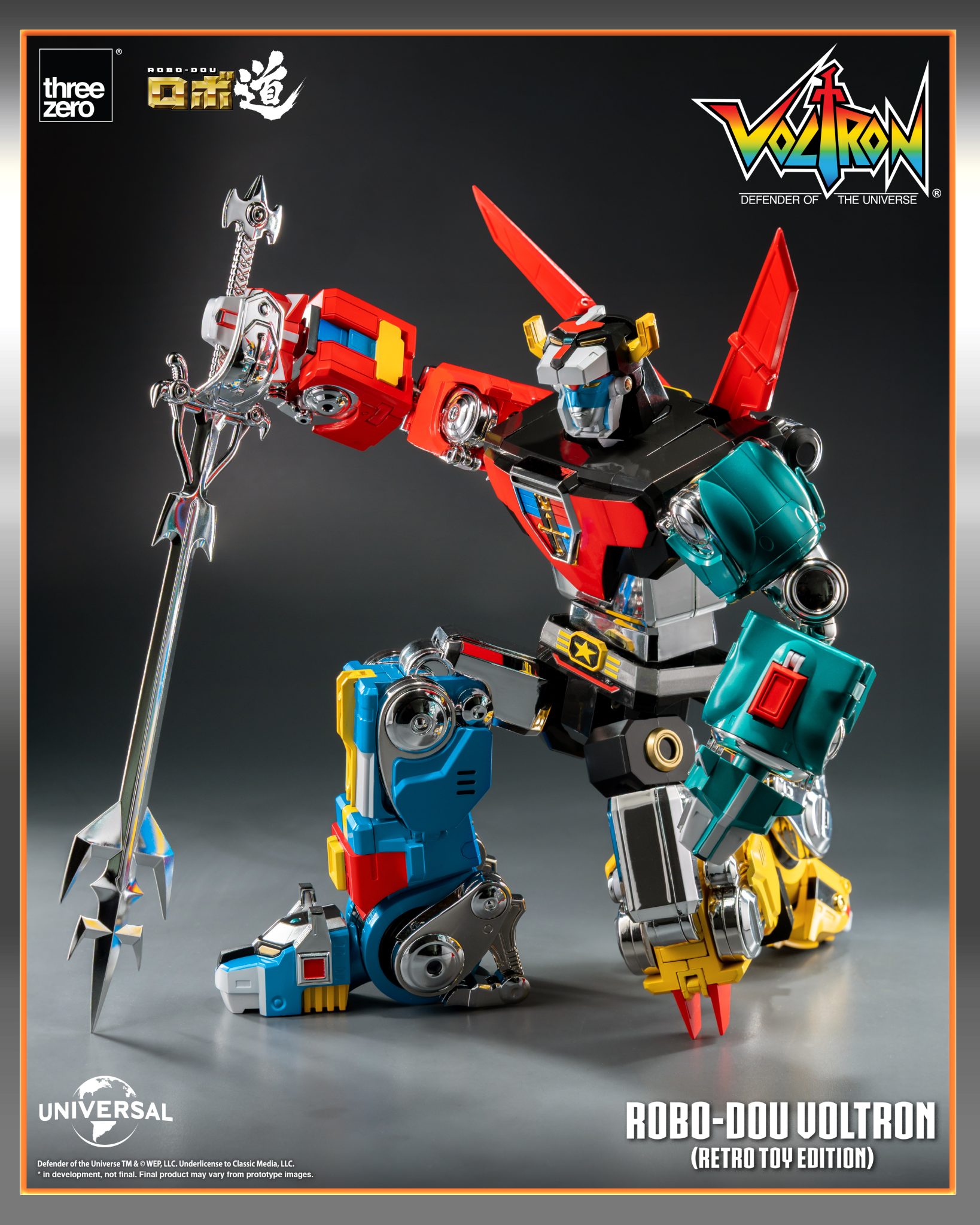 Voltron: Defender of the UniverseROBO-DOU Voltron (Retro Toy Edition) – threezero store