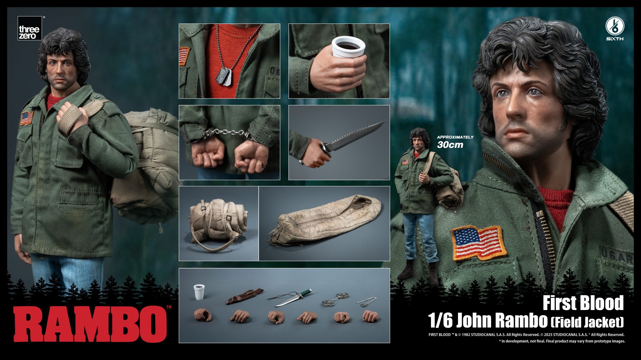 Rambo: First Blood1/6 John Rambo (Field Jacket) – threezero store